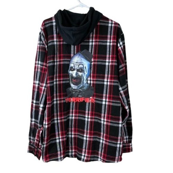 Spirit | Shirts | New Spirit Art The Clown Terrifier Hooded Flannel ...